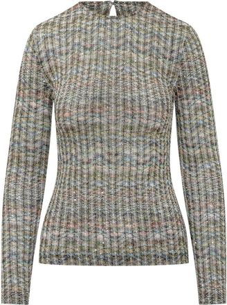 Missoni Femme, Pulls, Multicolore, Taille: 38 FR Caperdoni Crewneck