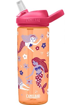 Camelbak Eddy+ Kinder-Wasserflasche für den täglichen Gebrauch, robust, sturzsicher, BPA-frei, auslaufsicher, spülmaschinenfest, 600 ml, Retro Floral Meerjungf