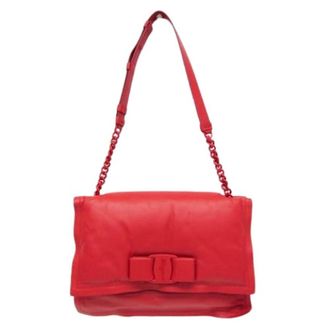 Ferragamo Pre-owned Viva Bow Schultertasche - - Pre-owned - Damen - Rot - ONE SIZE
