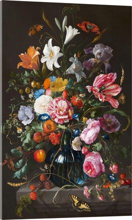 Posterlounge Vase mit Blumen Acrylglasbild von Jan Davidsz de Heem 70 x 100 cm Wandbilder Wanddeko