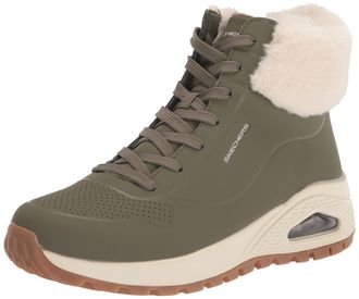 Skechers Damen Uno Rugged Fall Air Stiefelette, Oliv Blatt Für Mich Leaf It To Me, 39.5 EU