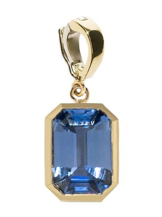 Azlee grand pendentif Riche en or 18ct