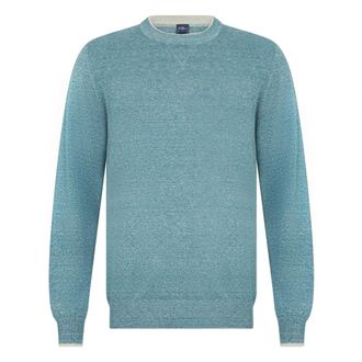 Fedeli Rundhals-Strickpullover - - Knitwear - Herren - Blau - M