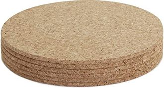 Apollo Housewares APOLLO Kork Platzset 6 rund 22cm, Mehrfarbig, 22x0.6x22, 6