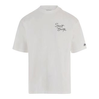 MC2 Saint Barth T-shirt en coton avec logo - Homme - Tops - Blanc - Taille: L