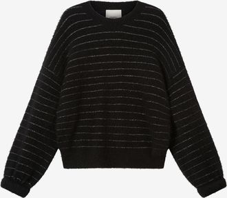Isabel Marant Pull Stacy - Femme - Noir Et Argent&eacute; - Taille34 - Isabel Marant