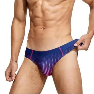 Generic HUIWDP Maillot de bain pour homme Couleur d&eacute;grad&eacute;e, bleu, XXL