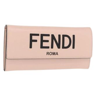 Fendi Portefeuille en cuir Pre-owned - Femme - Pre-owned - Rose - Taille: ONE Size
