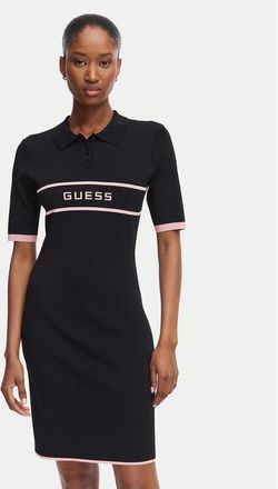 Guess Kleid f&uuml;r den Alltag G6YK40 Z1082 Schwarz Slim Fit