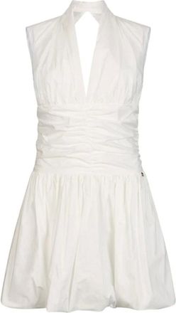 Liu Jo Femme, Robes, Blanc, Taille: 34 FR Robe Courte avec D&eacute;tail D&eacute;coup&eacute;