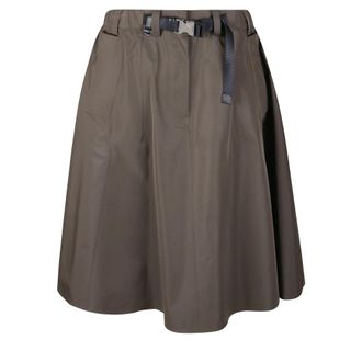 Prada Technischer Stoffrock - - Skirts - Damen - Braun - M