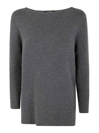 Fabiana Filippi Pull Col Rond - Gris