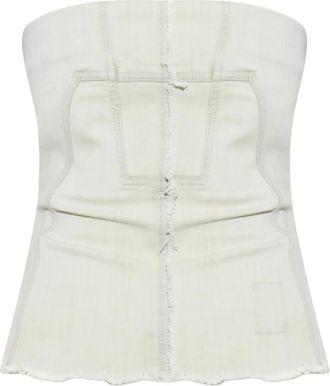 Rick Owens Femme, Tops, Blanc, Taille: 40 FR Temple Bustier Top