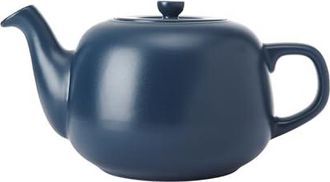 La Cafetière Teekanne, klassisch, marineblau, traditionell, groß, mit komfortablem Griff und tropffreiem Ausgießer, für 6 Tassen, geeignet für Teebeutel, leicht zu