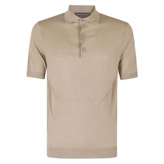 FILIPPO DE LAURENTIIS Homme, Pulls, Brun, Taille: 2XL Polo Seta Lino