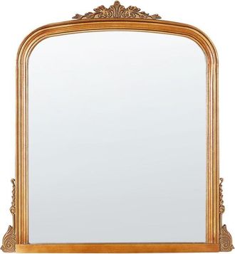 Beliani Beliani - Miroir Mural Glamour Vintage M&eacute;tal 75 x 78 cm Dor&eacute; Sussey