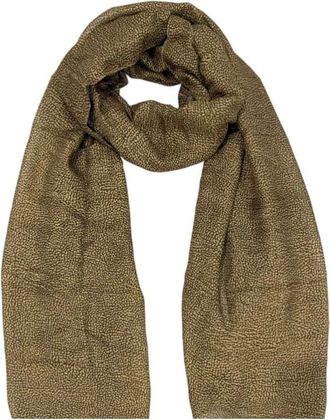 Borbonese Femme, Accessoires, Brun, Taille: ONE Size Micro Spotted Stole