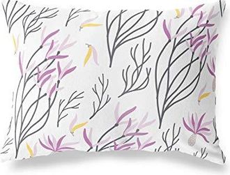 Bonamaison Le Jardin du Lin Kissen Zierkissenbezug Zufälliges Muster Kissenbezug, Weich Bequem, Für Zuhause Autos Büro Sofa Wohnzimmer Couch Schlafzimmer Dekor, 