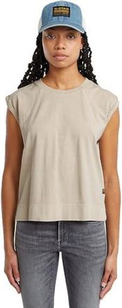 G-Star G-Star Femme Top Back Zip Overdyed, Beige (dk brick gd D26421-C261-D848), M