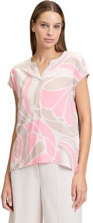 Betty Barclay Damen Haut Casual &agrave; Rayures Horizontales Nature/Ros&eacute; 48