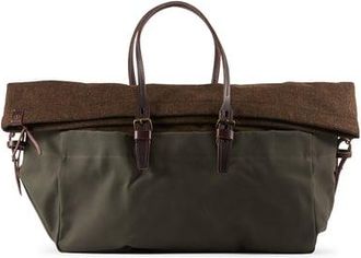 Bleu de Chauffe Sac de voyage Cabine V2 en coton et cuir