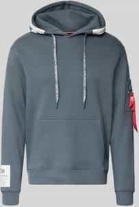 Alpha Industries Regular Fit Hoodie aus Baumwoll-Mix mit Label-Patch