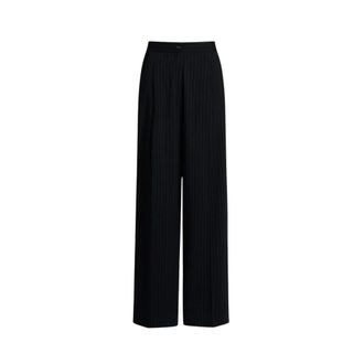 Kiton Femme, Pantalons, Noir, Taille: 42 FR Pantalon Tailleur en Laine L&eacute;g&egrave;re