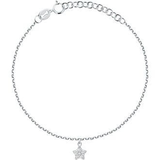 Cleor Bracelet en argent 925/1000 et zircon