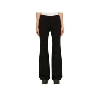 Jil Sander Femme, Pantalons, Noir, Taille: 38 FR Flared Tailored Pantalons