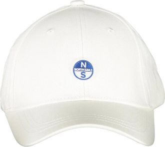 North Sails Homme, Accessoires, Blanc, Taille: ONE Size Casquette blanche pour homme avec visi&egrave;re