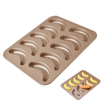 Generico Metallblech f&uuml;r Bananenkekse, robuste Platte, 32 x 26 cm, Backutensilien f&uuml;r W&auml;rmeleiter, niedliches Cartoon-Design, Geburtstag, Hochzeit, Festival, G