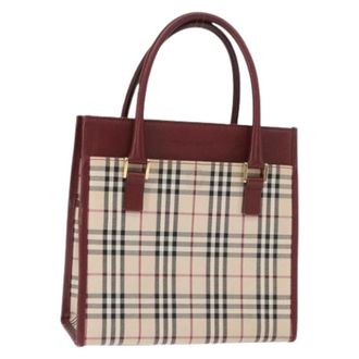 Burberry Sac &agrave; main vintage en toile Pre-owned - Femme - Pre-owned - Multicolore - Taille: ONE Size