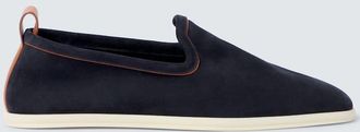 Loro Piana Slip-Ons Venice Walk aus Veloursleder