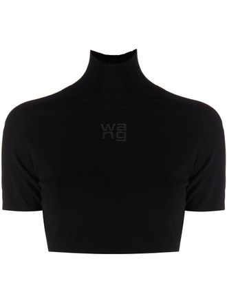 Alexander Wang pull &agrave; logo emboss&eacute; - Noir
