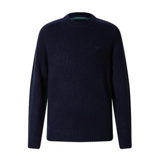 Barbour Strickpullover mit Rundhalsausschnitt - - Knitwear - Herren - Blau - XL