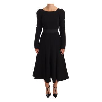 Dolce & Gabbana Femme, Robes, Noir, Taille: 34 FR Robe fourreau noire extensible