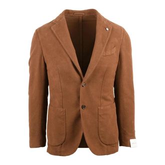 L.B.M. 1911 Wildleder-Effekt-Blazer - - Jackets - Herren - Braun - XL