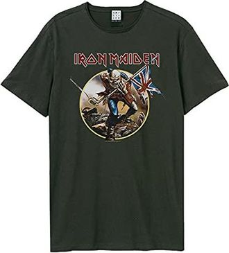 Amplified T-shirt Homme - IRON MAIDEN TROOPER MENS CREW TEE, Gris (Charcoal), XX-Large