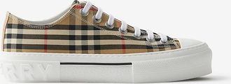 Burberry Baumwollsneaker in Check, Size: 35.5