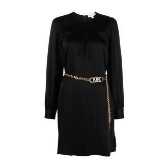 Michael Kors Empire Chain Mini Kleid Schwarz - - Dresses - Damen - Schwarzk - XS