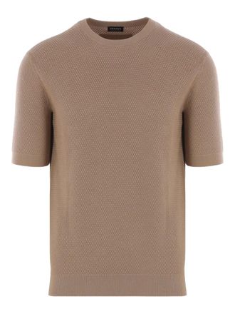 Ermenegildo Zegna t-shirt à patch logo - Tons neutres