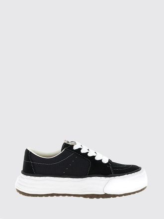 Miharayasuhiro Baskets basses Eric en cuir et toile de coton