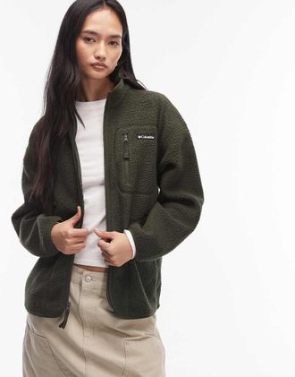 Columbia Exclusivit&eacute; ASOS - Columbia - Flow Finder - Polaire &agrave; fermeture &eacute;clair - Vert fonc&eacute;