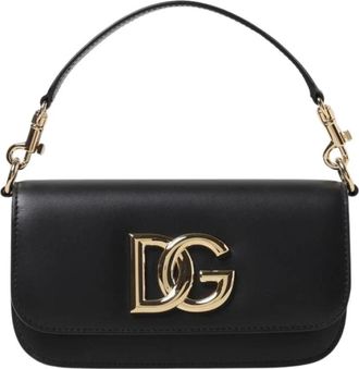 Dolce & Gabbana Femme, Sacs, Noir, Taille: ONE Size Sicily Small Leather Top Zip