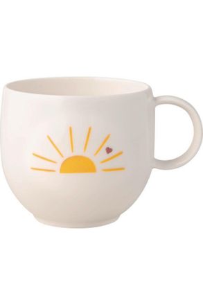 Villeroy & Boch Kaffeebecher With Love, Wei&szlig;, Keramik, 290 ml, 12.5x9.5x8.5 cm, Kaffee & Tee, Tassen, Kaffeebecher