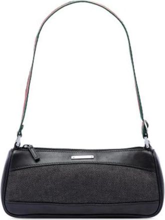 Gucci Sac bandouli&egrave;re vintage en denim Pre-owned - Femme - Pre-owned - Noir - Taille: ONE Size