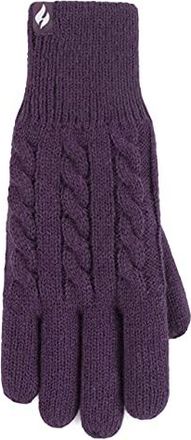 Heat Holders SOCKSHOP Femme Willow Câble Gants Paquet de 1 Violette S-M