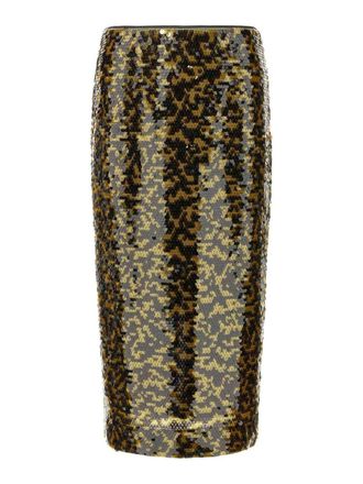 Staud Jupe Midi - Jaune