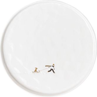 R&auml;der Schneetag Teller Hundeschlitten D.22cm, H.1,2cm