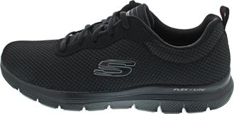 Skechers Damen Flex Appeal 4.0-Brilliant Vie Sneaker, Black Mesh/Trim, 43 EU